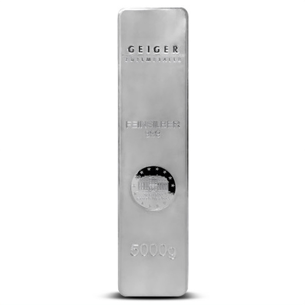 Buy 5000 Gram Geiger Silver Bars Online l JM Bullion™