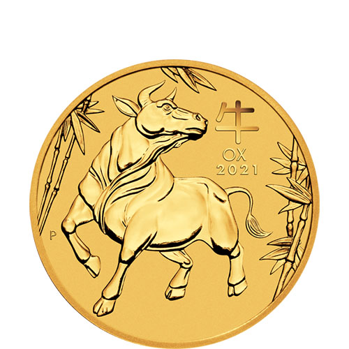 2021 1/2 oz Australian Gold Lunar Ox Coin l JM Bullion™