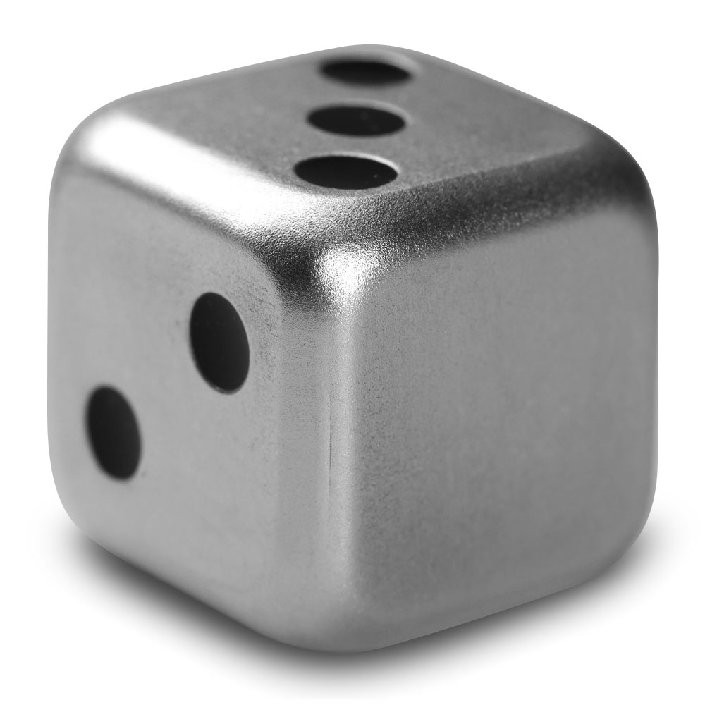 1 oz Engravable Silver Dice 4-Piece Set (New w/Gift Box) l JM Bullion™