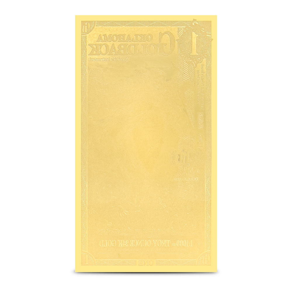 1 Oklahoma Goldback Gold Note (New) l JM Bullion™